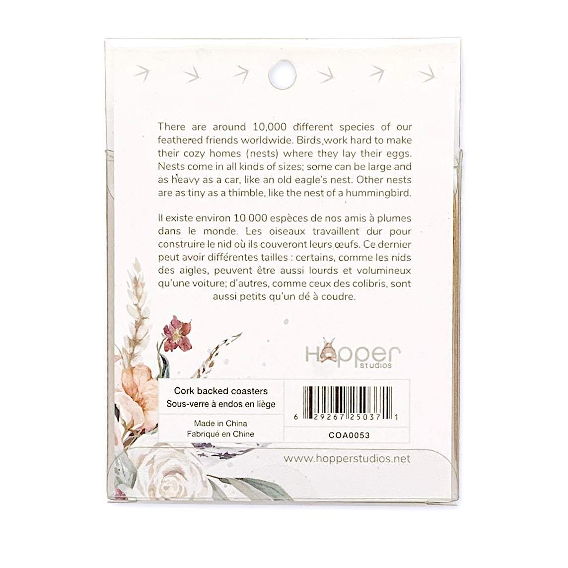 Hopper Studios Coaster Set - Sadie the Sparrow – Two Jays Enterprises